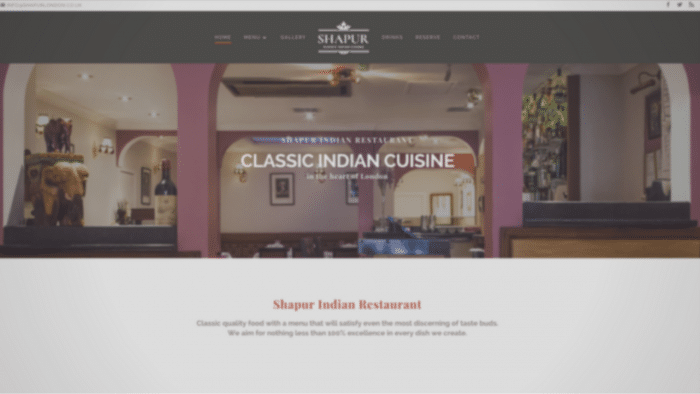 Website design for Indian Restaurant - Alloy Marketing Ltd
