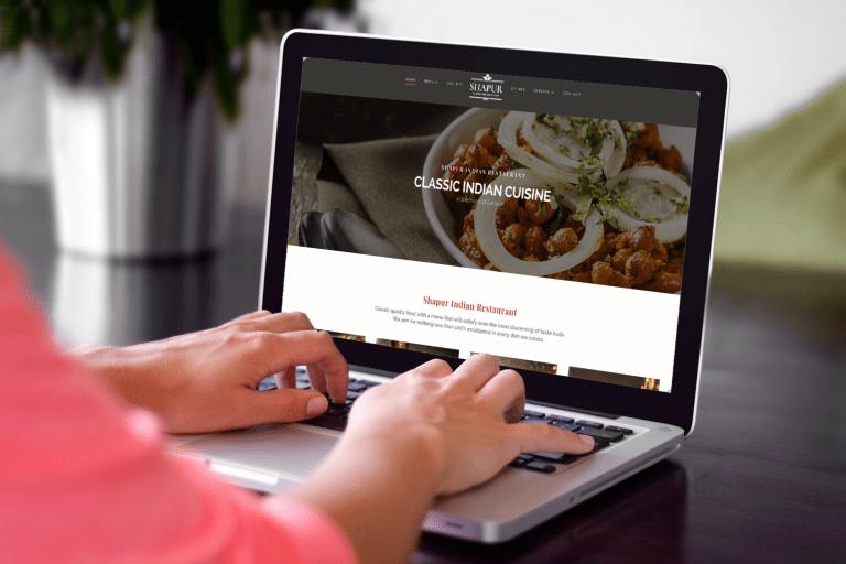 Website design for Indian Restaurant - Alloy Marketing Ltd